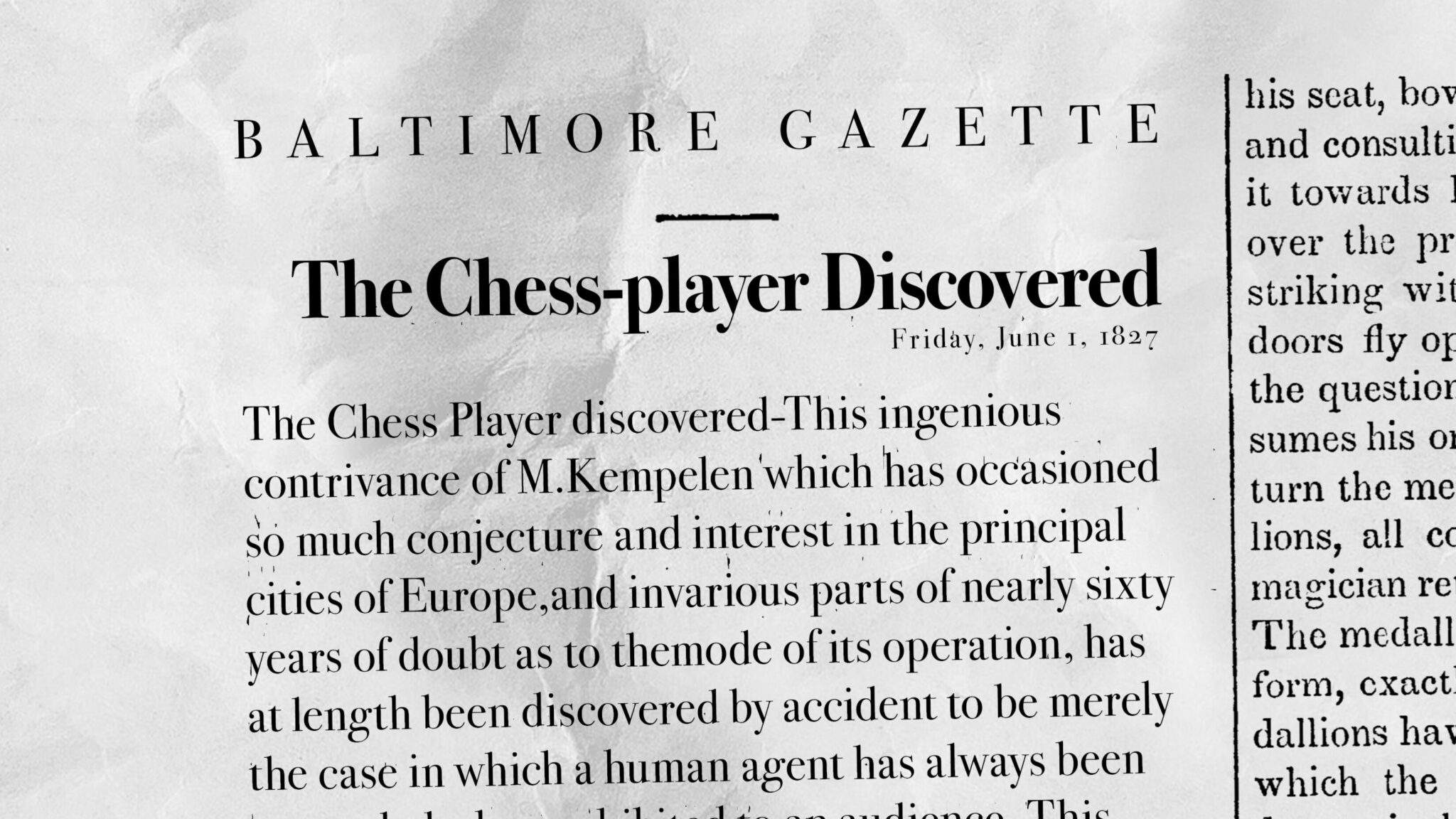 The Turk - An Unbeatable Chess Playing Robot From the 18th Century ...